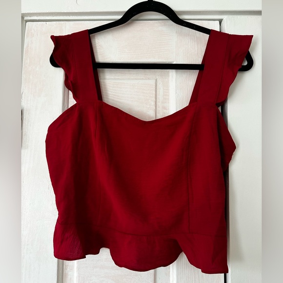 Altar'd State | Tops | Red Tank Crop Top | Poshmark